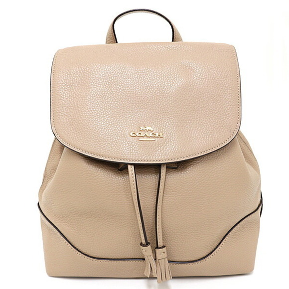 OTHERS | Bags | Coach Coach Elle Backpack Rucksack Leather 72645 Beige ...